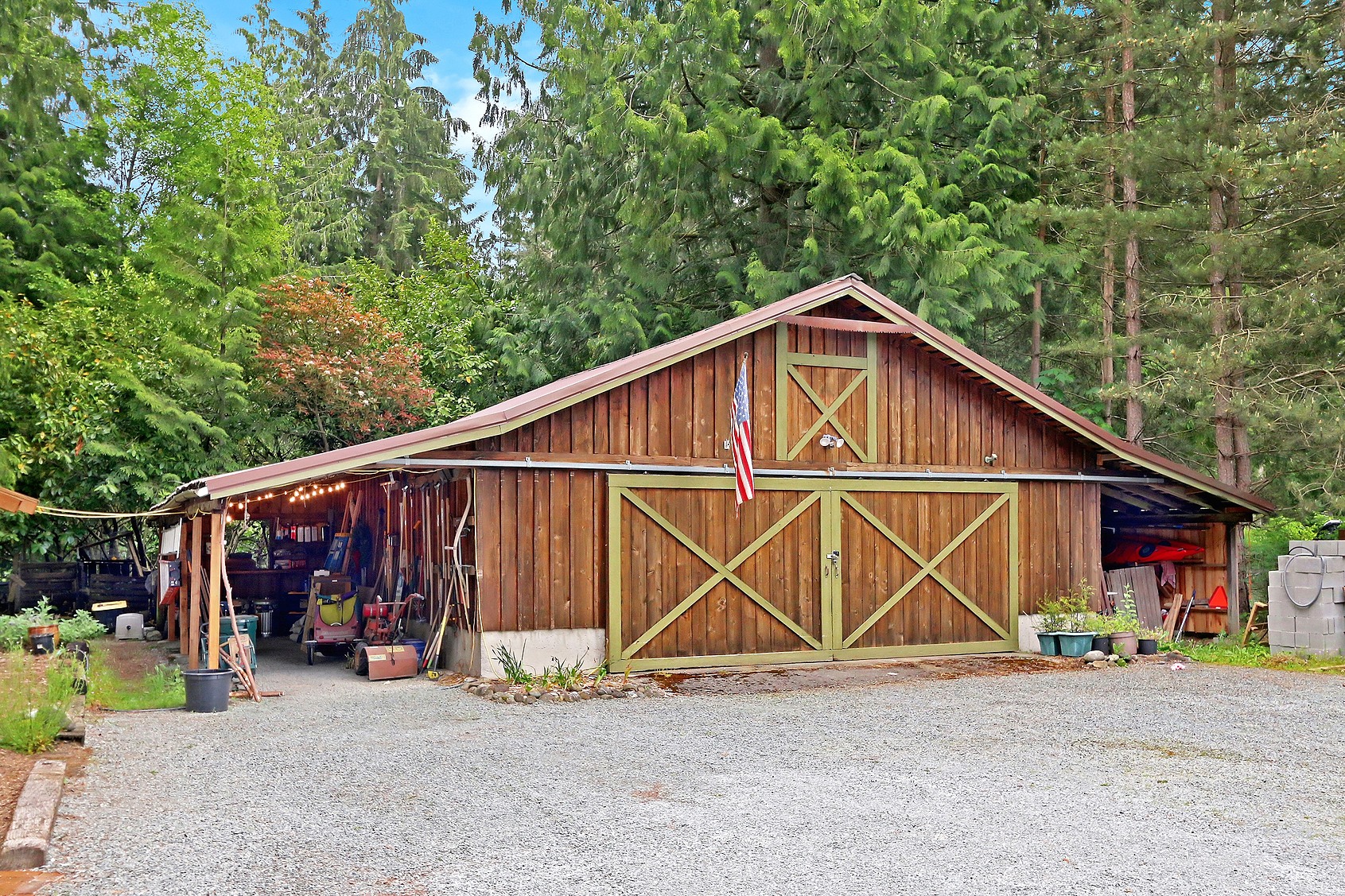 Stunning Log Home on 5 acres ~ organically farmed with rentable ADU and ...