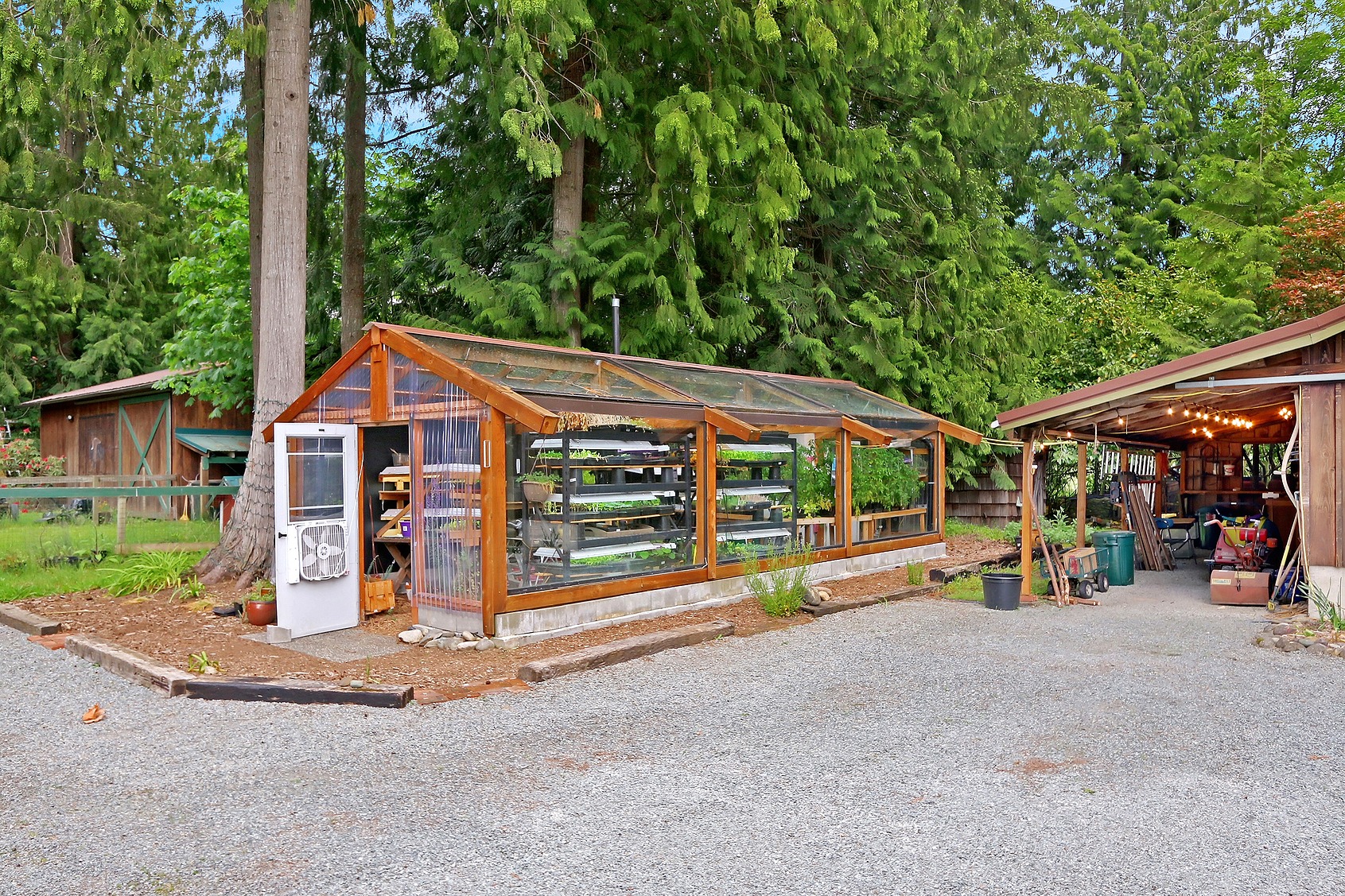 Stunning Log Home on 5 acres ~ organically farmed with rentable ADU and ...